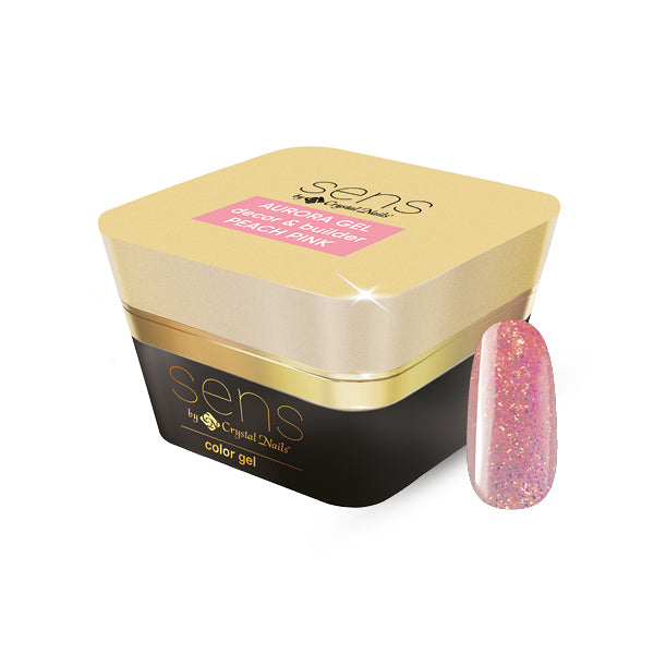 SENS AURORA DECOR&BUILDER GEL- PEACH PINK – Crystal Nails USA