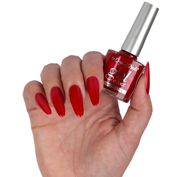 Gel Effect Nail Lacquers - Chrome Red – Crystal Nails USA